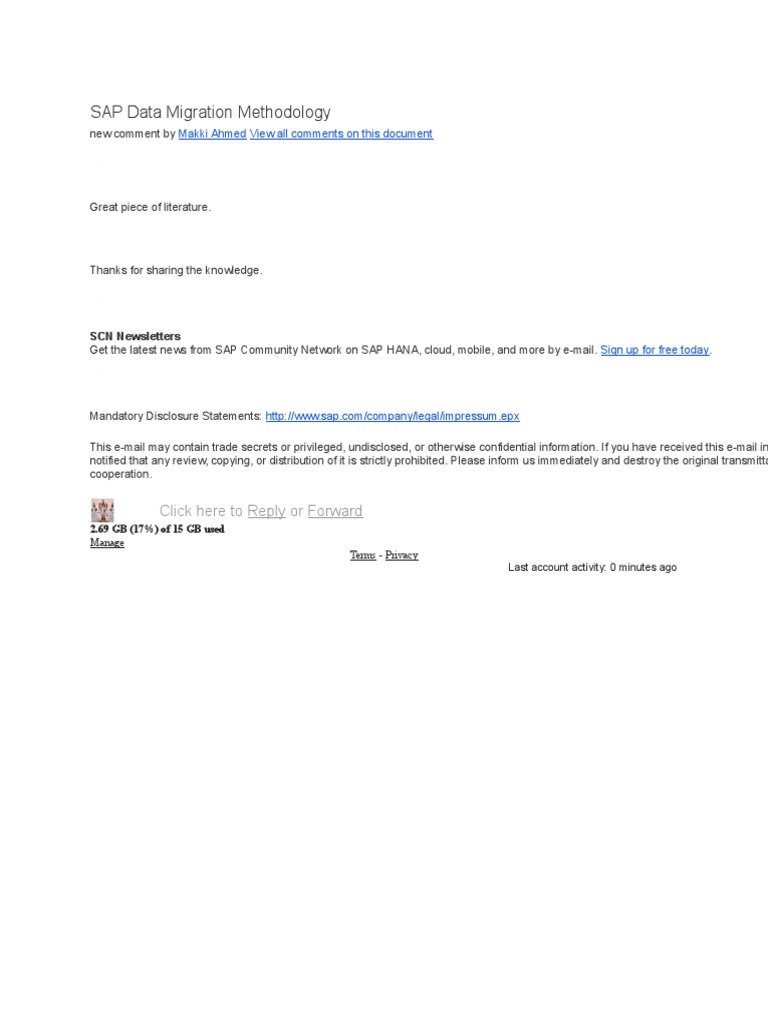 SAP Data Migration Methodology | PDF