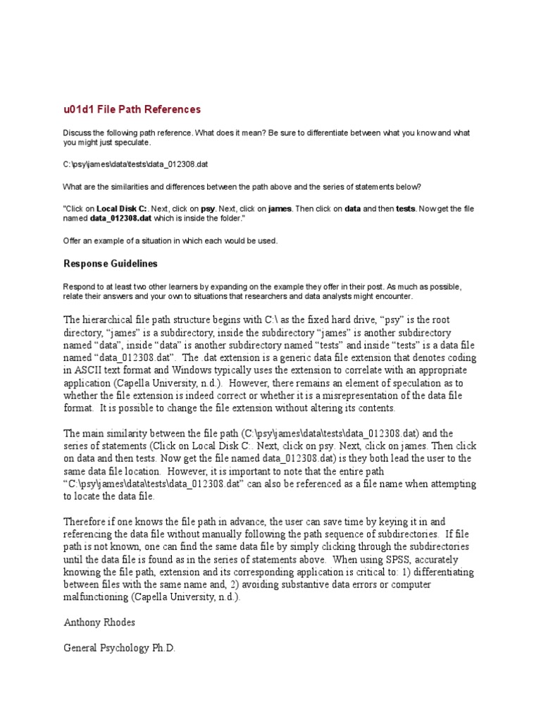 U01d1 File Path References | Download Free PDF | Directory (Computing ...