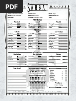 Vampire Revised Quickstart Sheet | PDF