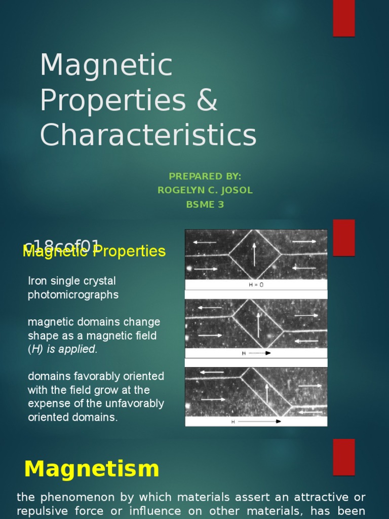 Magnetic Properties & Characteristics | PDF | Ferromagnetism | Magnetism