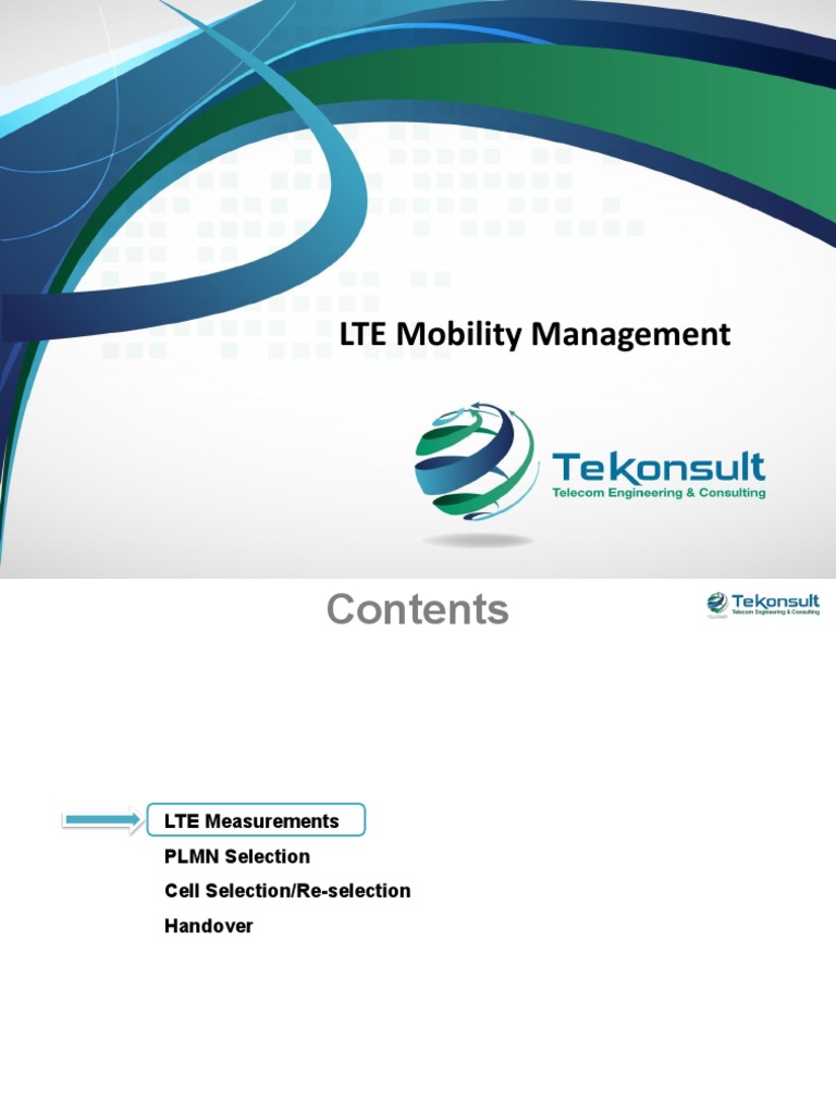 07 - LTE Mobility Management | PDF | Lte (Telecommunication ...