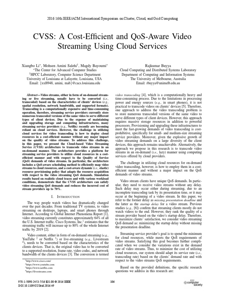 2016-Li Et Al-CVSS Cost Efficient and QoS Aware Video Streaming Using ... 2016-Li Et Al-CVSS Cost Efficient and QoS Aware Video Streaming Using ...