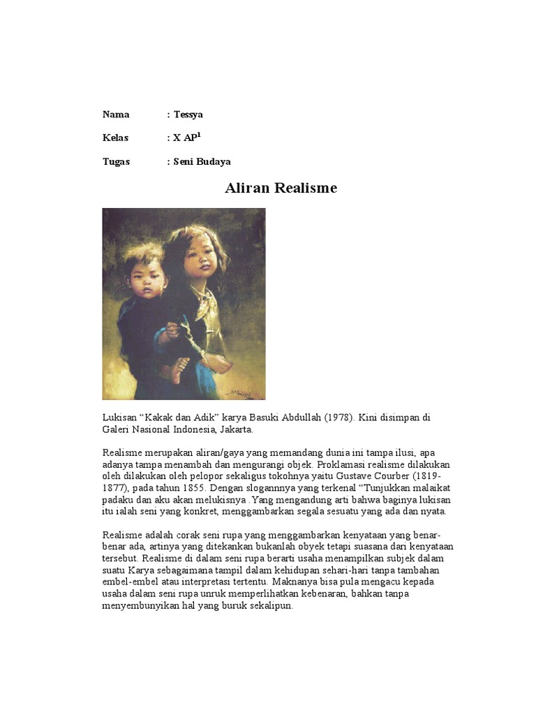 Aliran Realisme | PDF