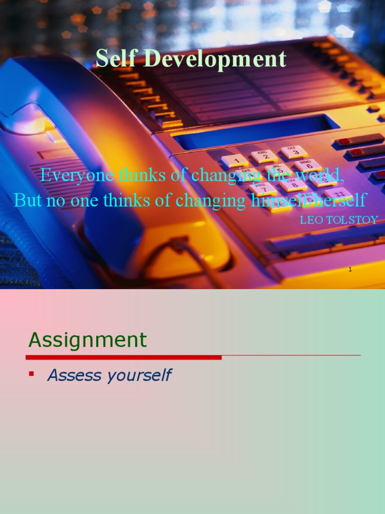 Self Development | PDF | Motivation | Motivational