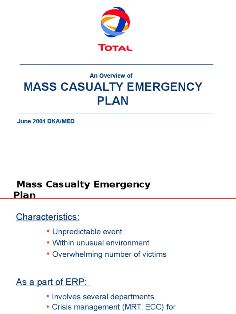 Mass Casualty Emergency Plan: An Overview of | PDF | Emergency ...