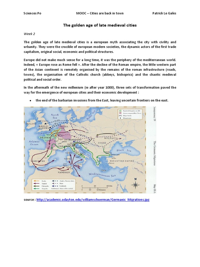 Medieval Urbanization in Europe | PDF | Europe Travel | Middle Ages