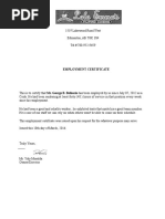 Hotel Waiter Expereince Certificate | PDF