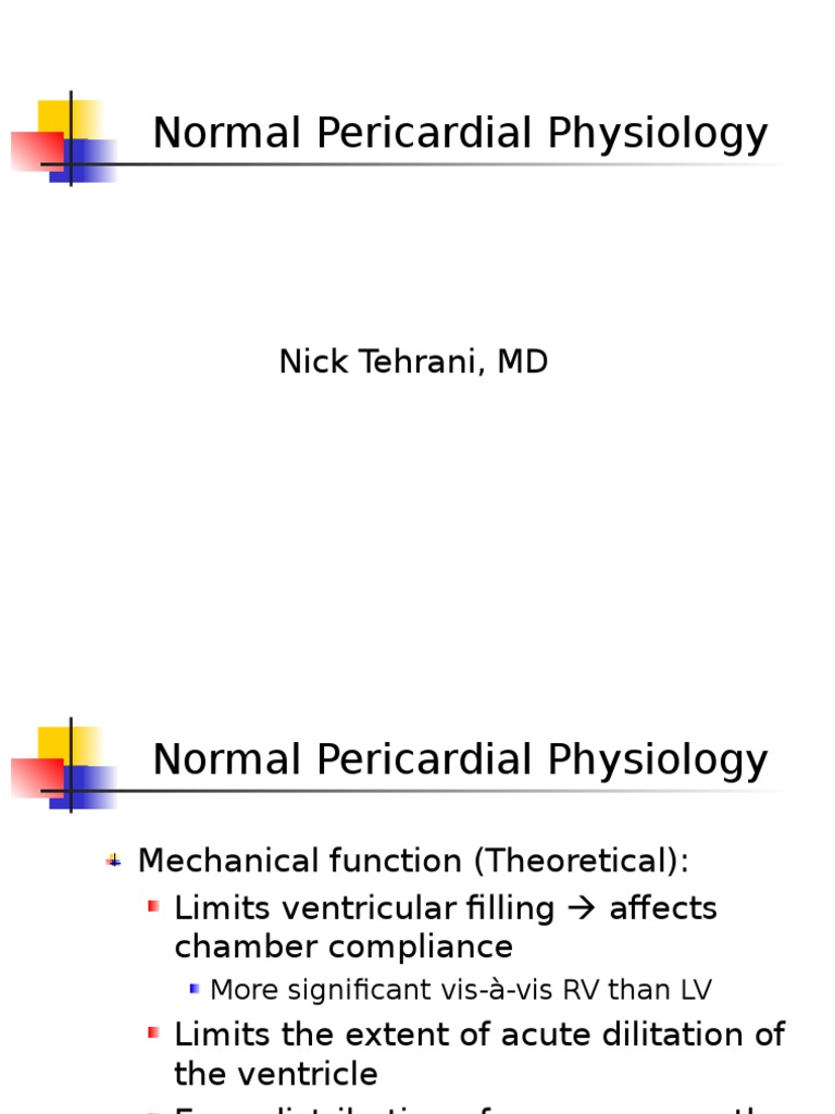 Normal Pericardial Physiology | PDF | Diastole | Heart