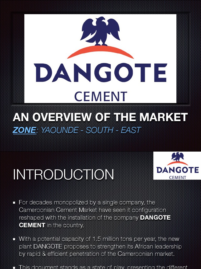 Cameroon Cement Market Overview | PDF | Cameroon | Business Economics