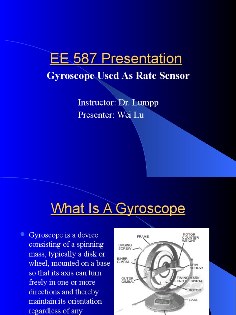 Rate Gyro | PDF | Gyroscope | Rotation Around A Fixed Axis
