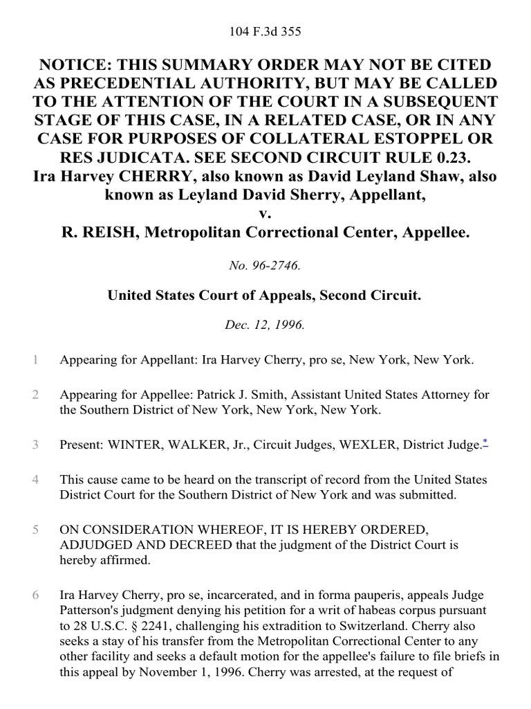 United States Court of Appeals, Second Circuit | PDF | Pro Se Legal ...