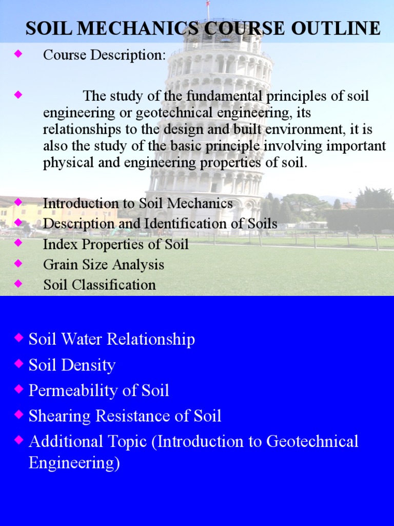 2013 Lecture in Soil Mechanics | Soil Mechanics | Deep Foundation