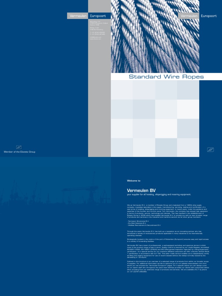 Standard Wireropes | PDF | Rope | Manufactured Goods