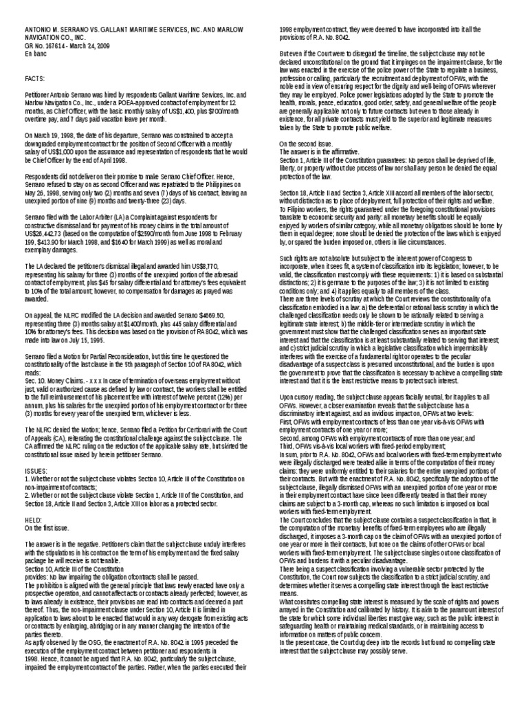 Labor Standards | PDF | Insanity Defense | Ex Post Facto Law