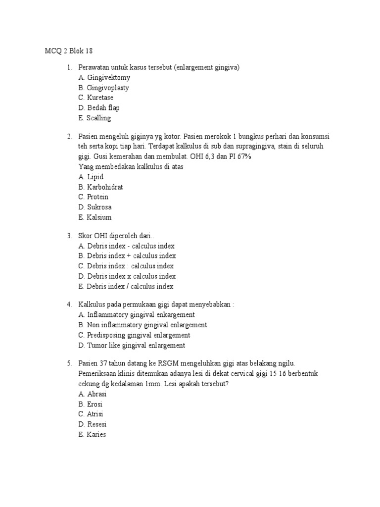 Soal MCQ 2 Blok 18 | PDF | Ilmu Sosial | Kajian Bahasa Asing