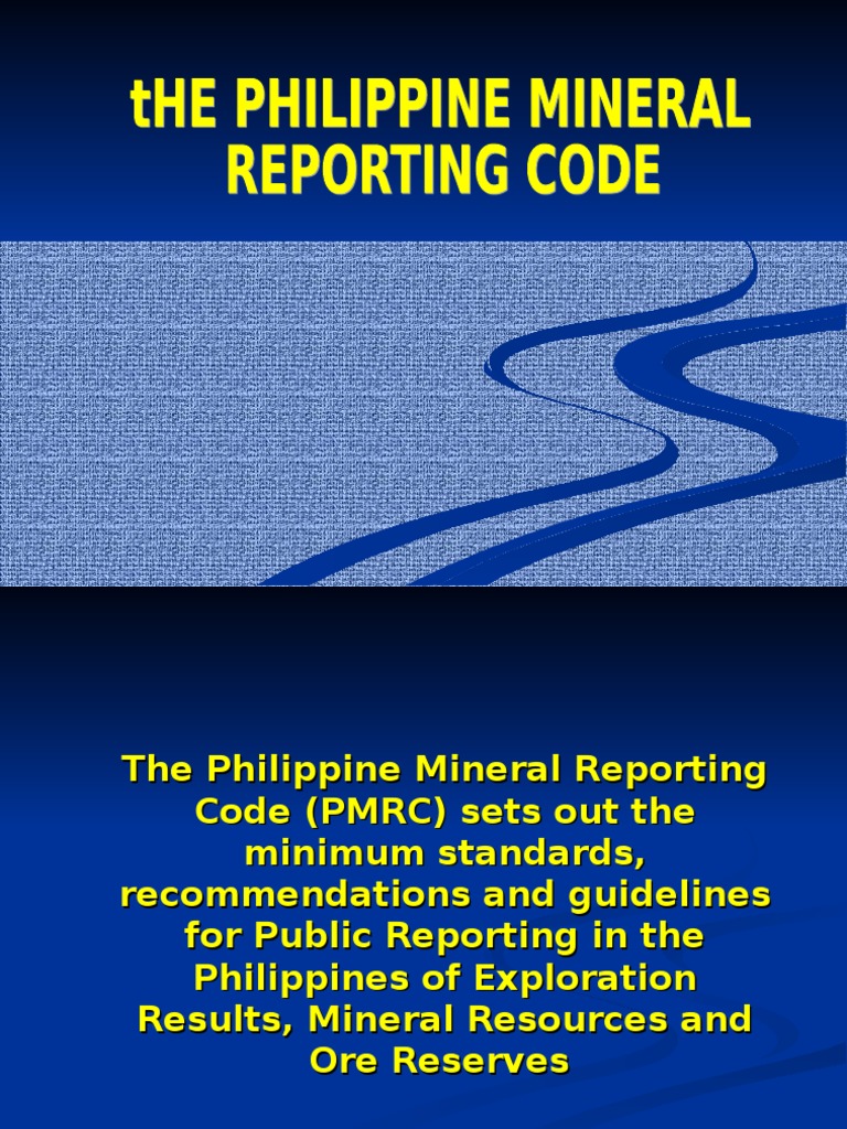 Philippine Mineral Reporting Code Overview | PDF | Minerals | Economic ...