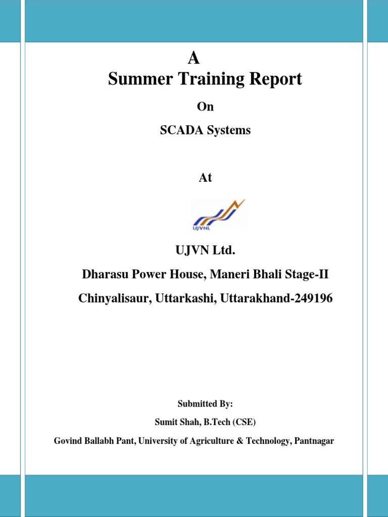 Summer Training Report | PDF | Hydroelectricity | Scada