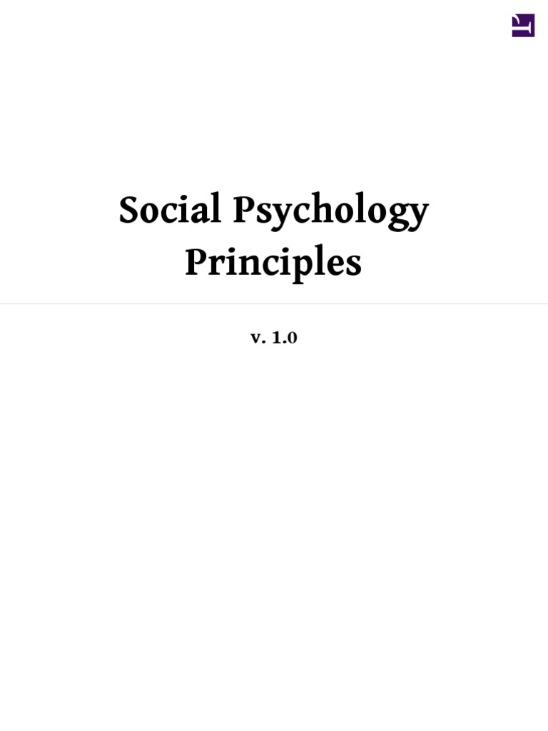 Social Psychology Principles | PDF | Social Psychology | Attitude ...
