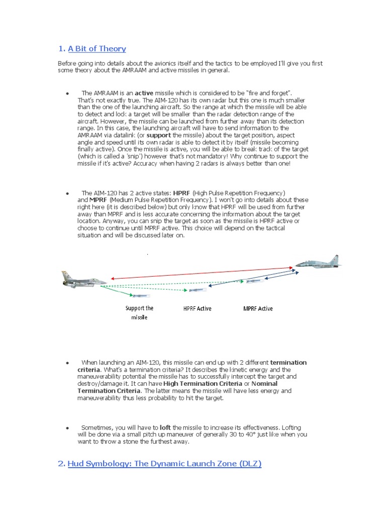 AIM 120 Theory | PDF | Aircraft | Aeronautics