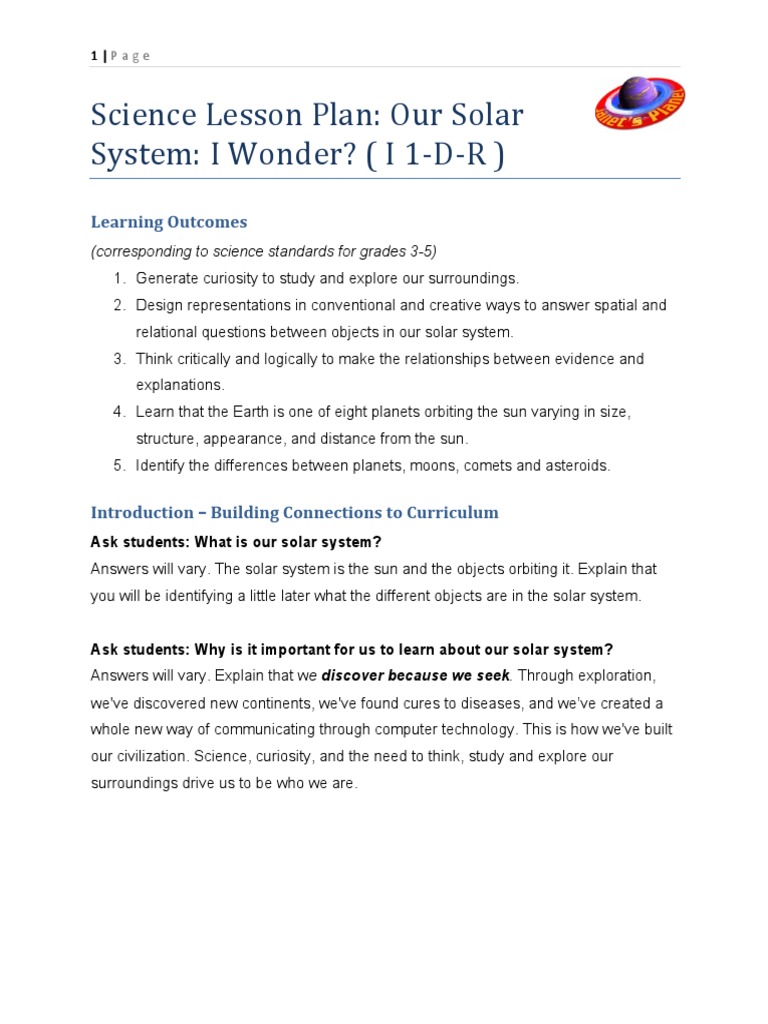Janets Planet Solar System 3-5 ENGLISH PDF | PDF | The Planets | Planets