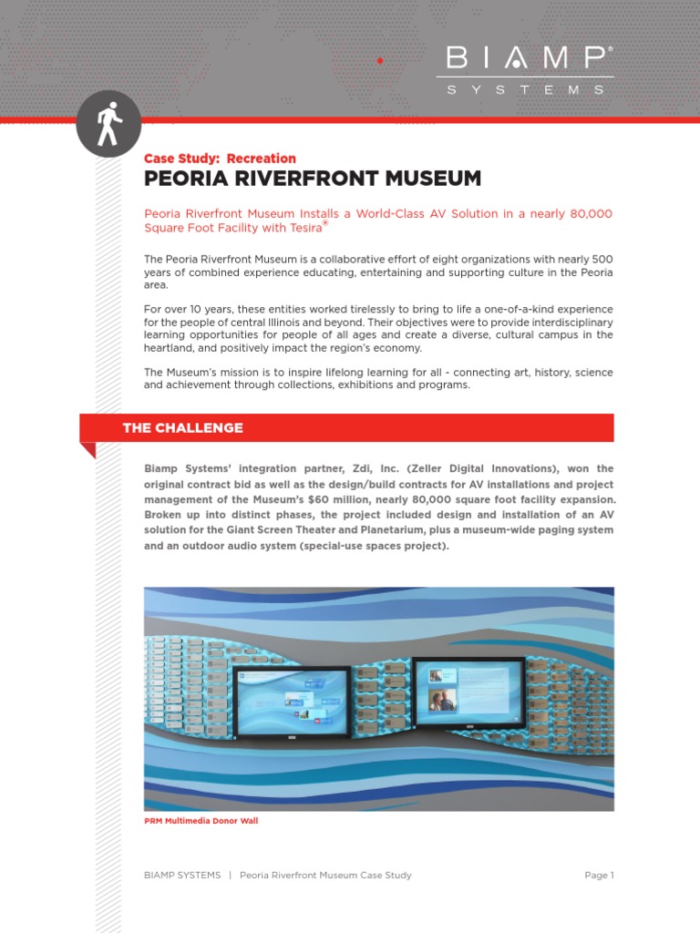Biamp Case Study Peoria Riverfront Museum | PDF | Peoria | Museum