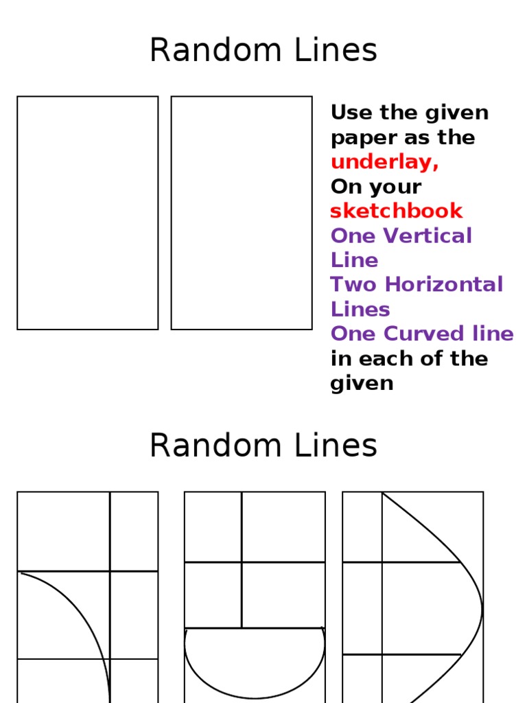 Ideation Trigger Exercise - Random Lines | PDF