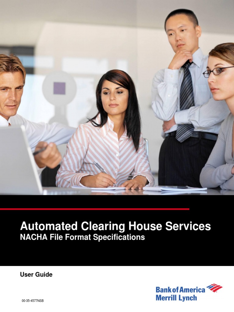 Bofa Nacha Format | PDF | Cheque | Debits And Credits