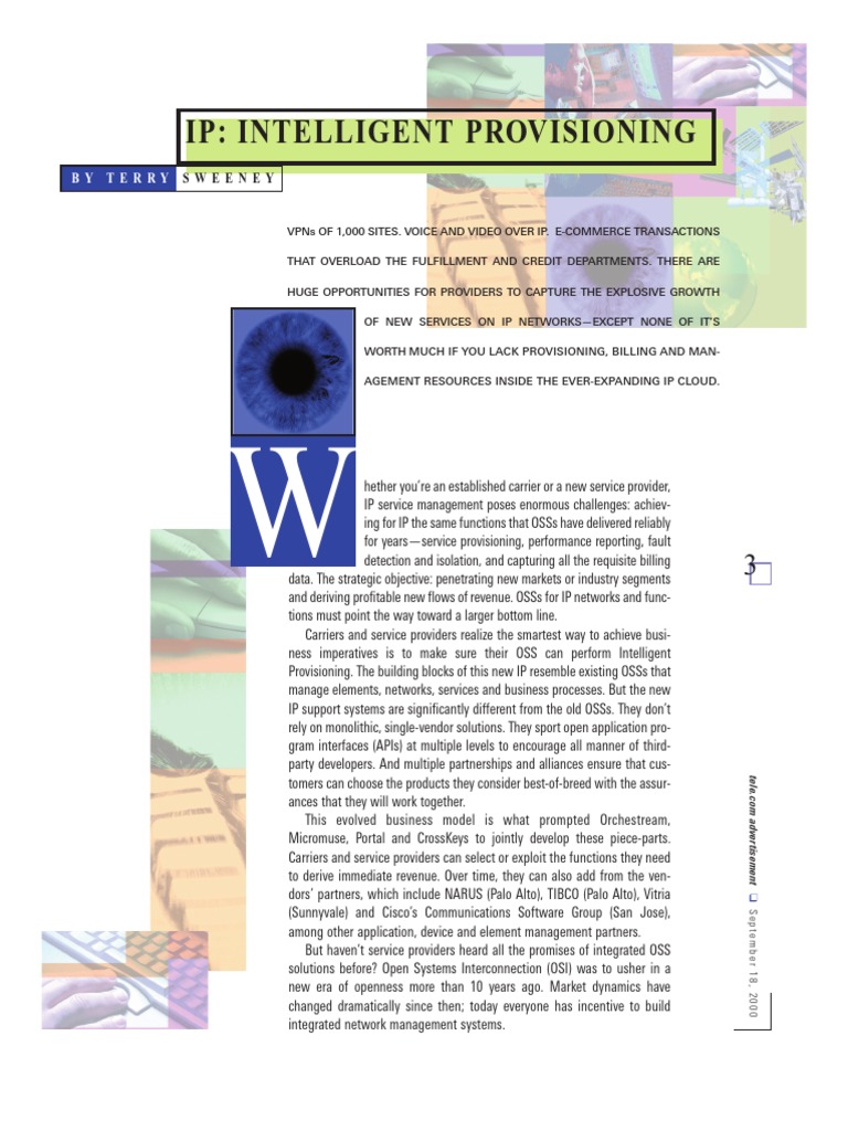 Ip: Intelligent Provisioning: Sweeney | PDF | Provisioning | Virtual Private Network