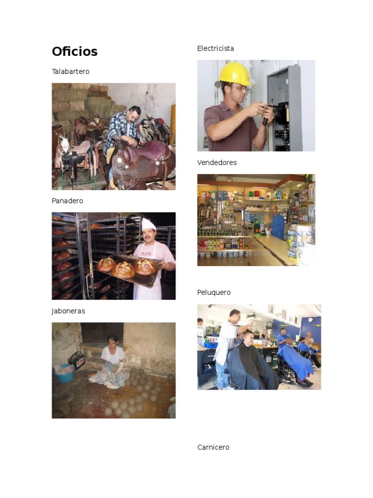 15 Oficios y 15 Profesiones | PDF