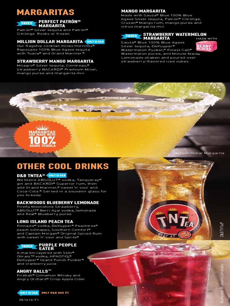 Dave & Buster's Menu | PDF | Salad | Hamburgers