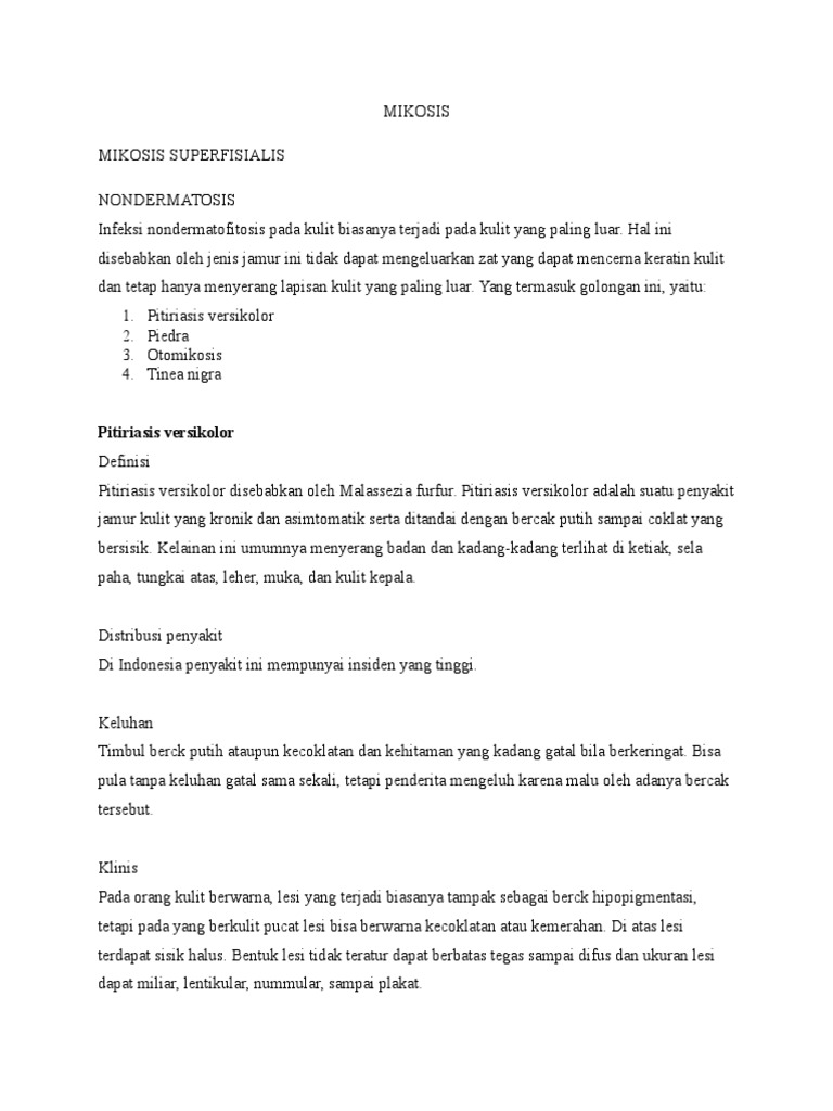Penyakit Jamur Kulit - Siregar | PDF