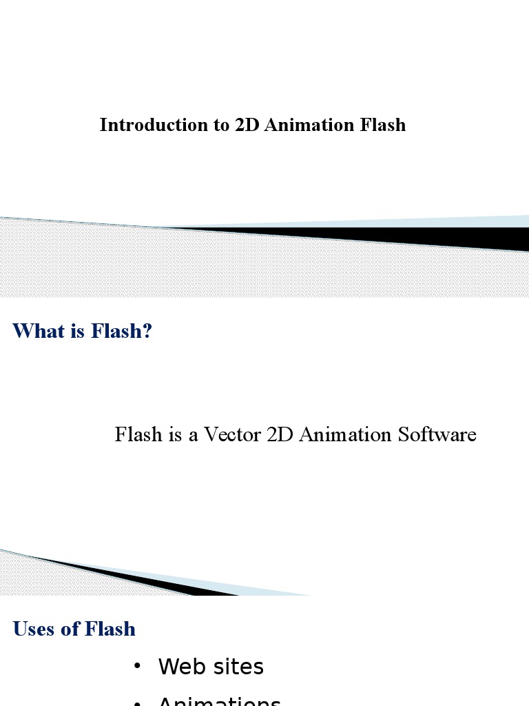Introduction To 2D Animation Flash | PDF