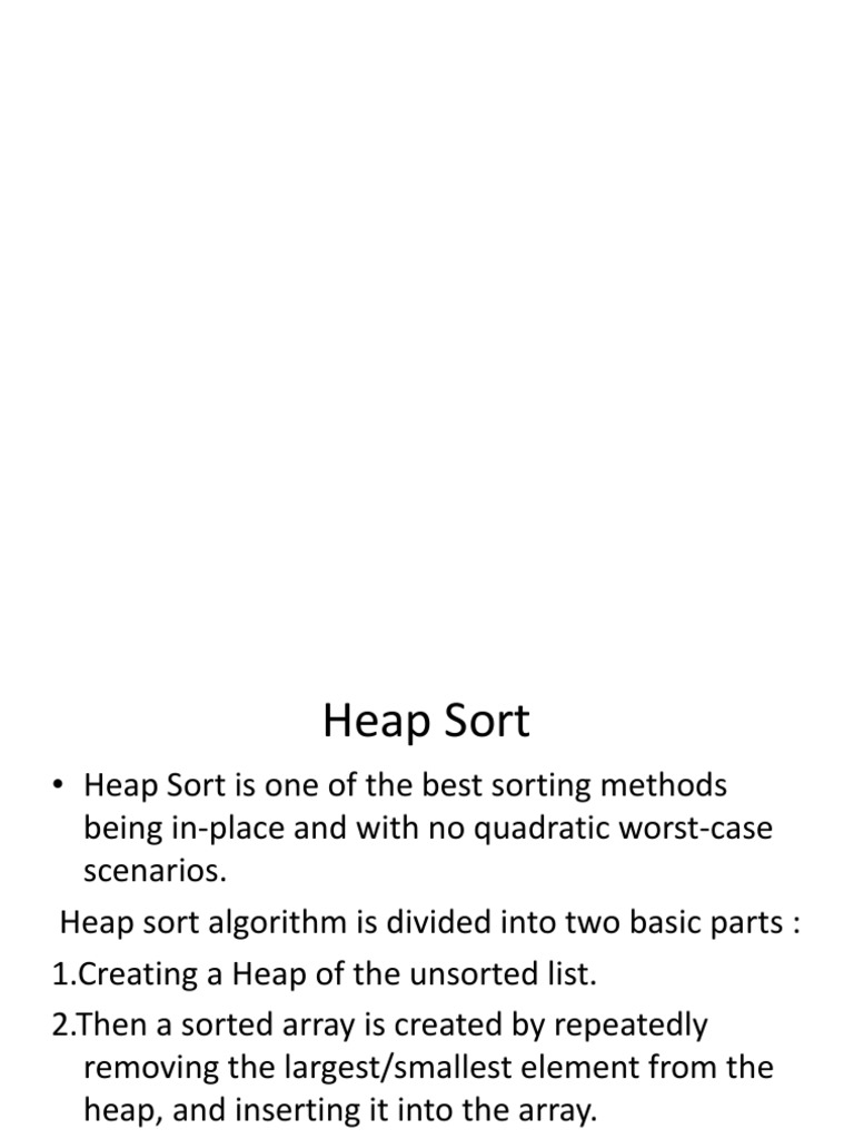 Heap Sort | PDF