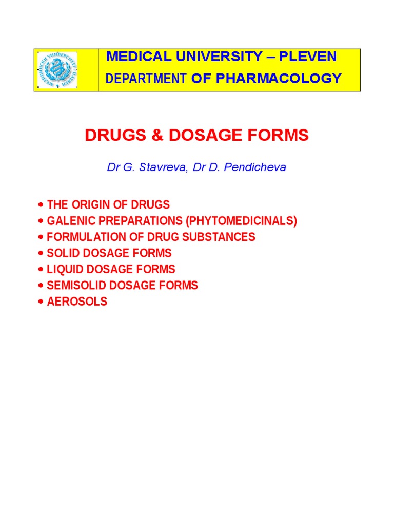 Drugs & Dosage Forms | Tablet (Pharmacy) | Topical Medication