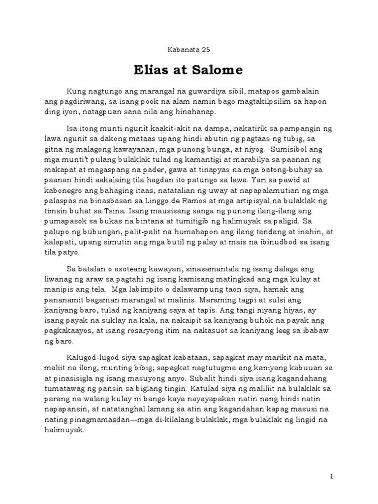 Elias at Salome | PDF
