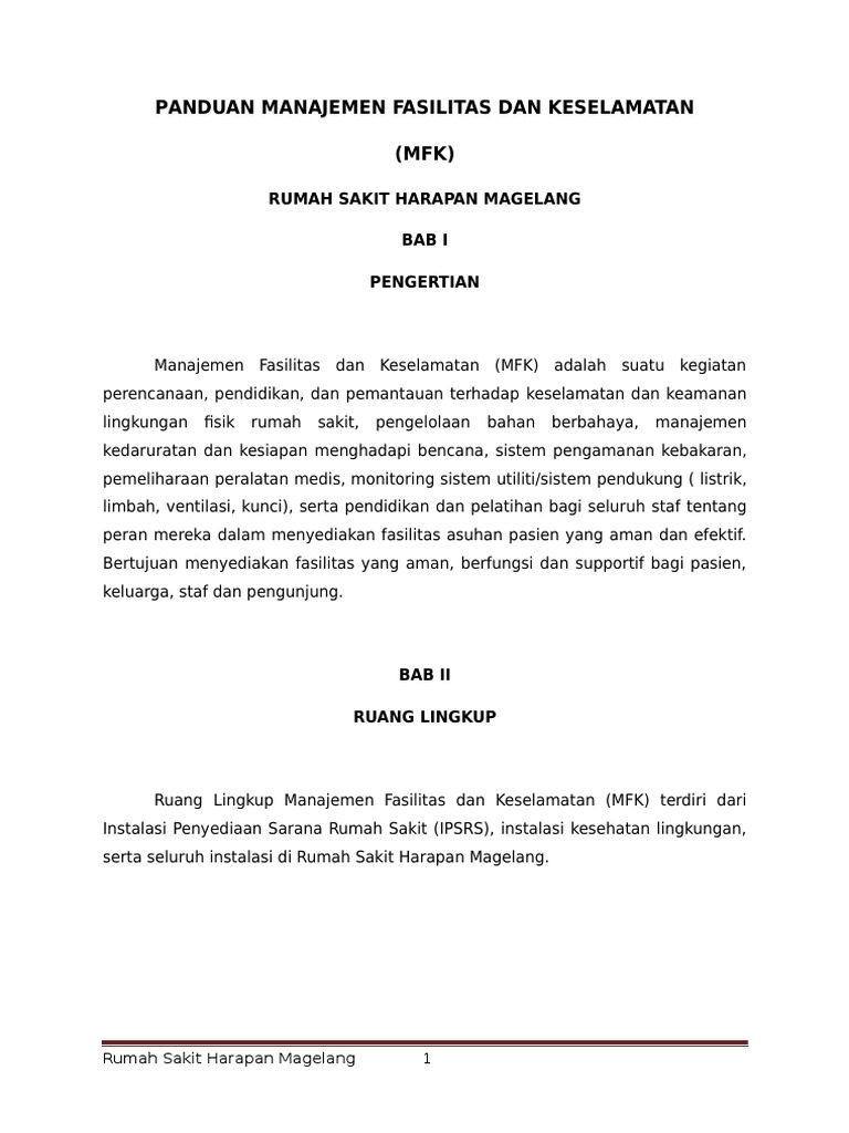 Panduan MFK | PDF