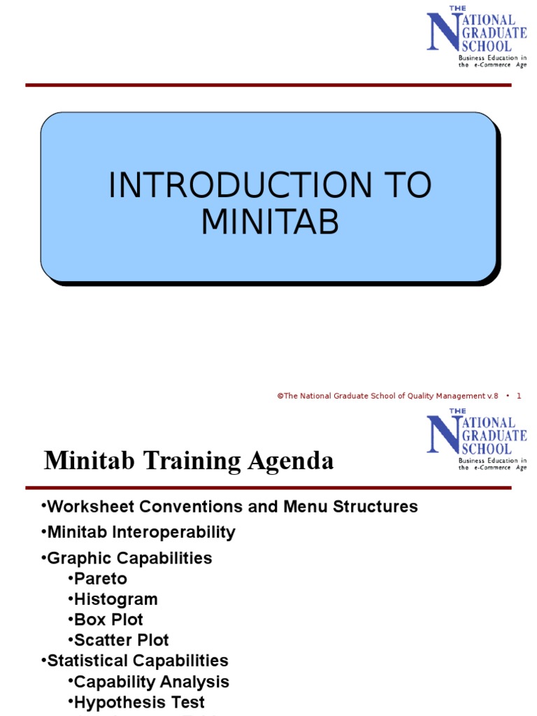 Minitab PowerPoint | PDF | Statistical Hypothesis Testing | P Value