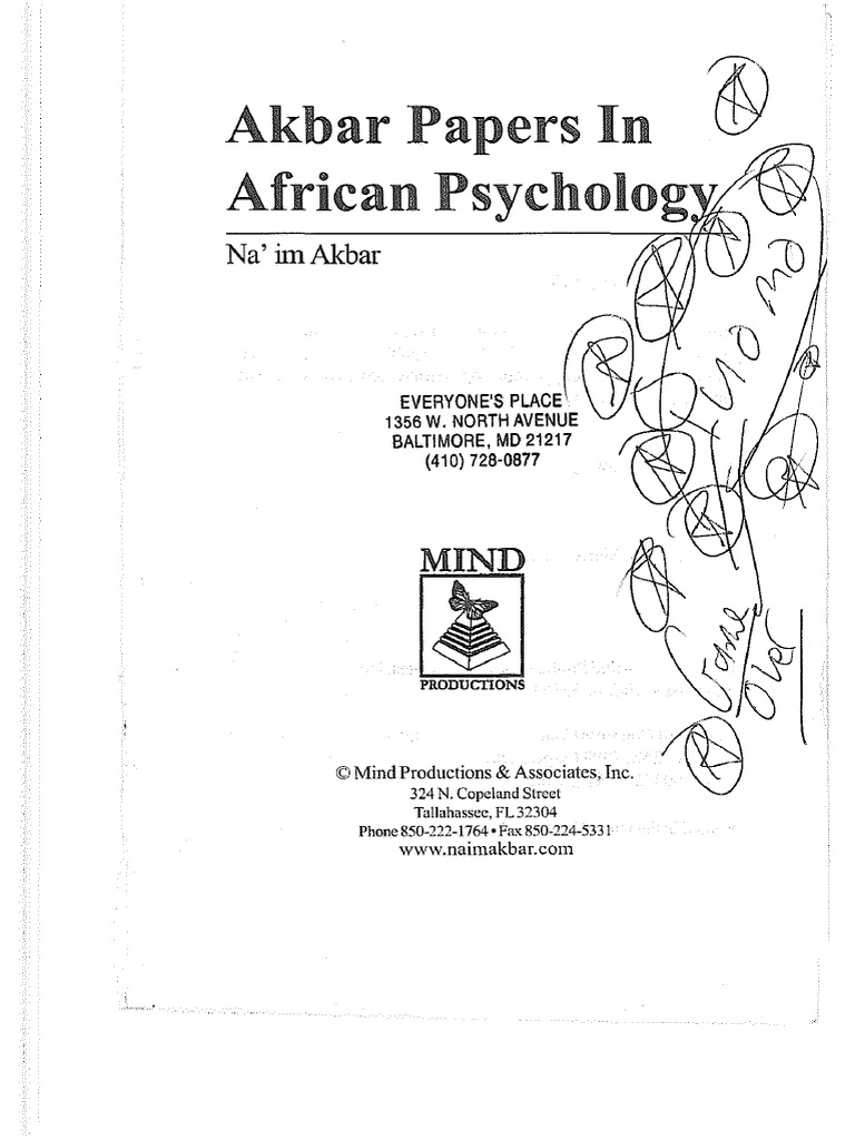 Na'im Akbar-Akbar Papers in African Psychology-Mind Productions (2004 ...