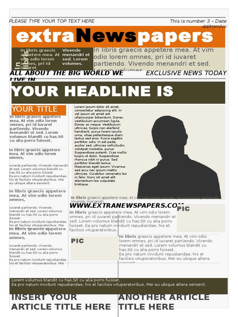 Comprehensive Newspaper Template Guide | PDF