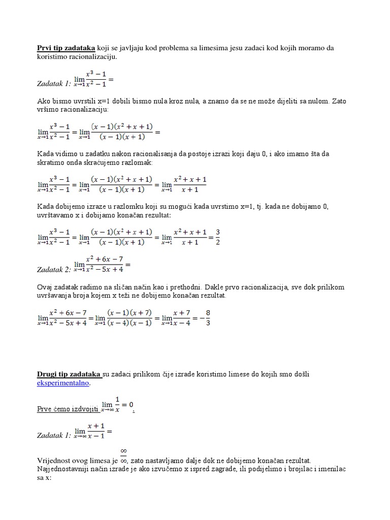 Asimptote I Limesi | PDF