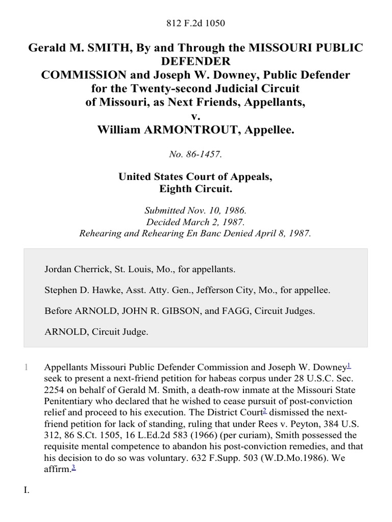 United States Court of Appeals, Eighth Circuit | PDF | Eighth Amendment ...