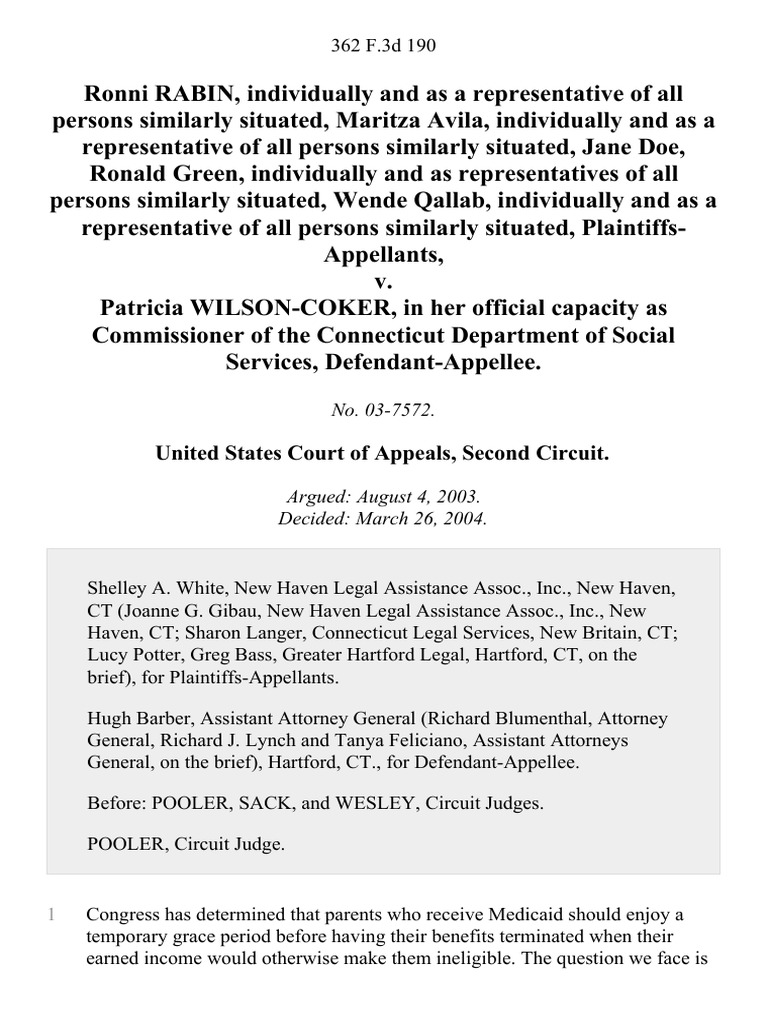United States Court of Appeals, Second Circuit | PDF | Medicaid | Aid ...