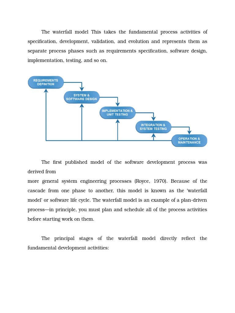 Waterfall Model | PDF | Software Development Process | Software Design