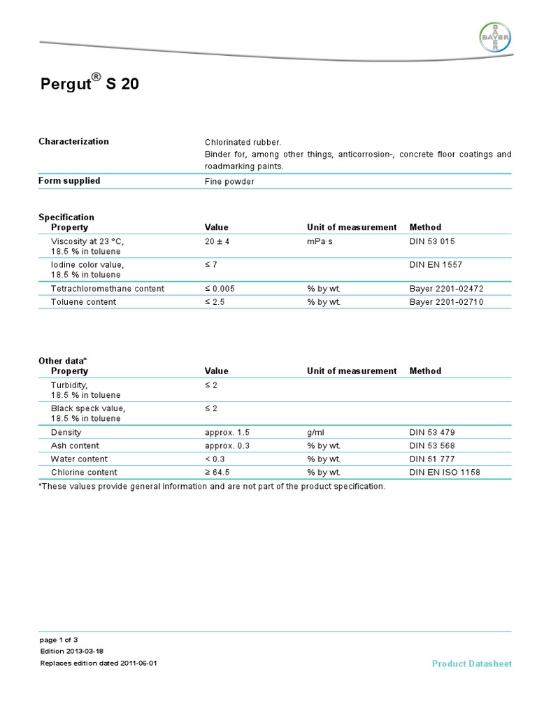Pergut S 20 en | PDF | Specification (Technical Standard) | Business