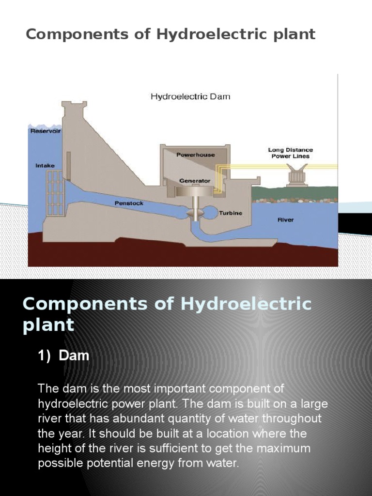 Components of Hydroelectric Plant | PDF | Hydroelectricity | Power Station