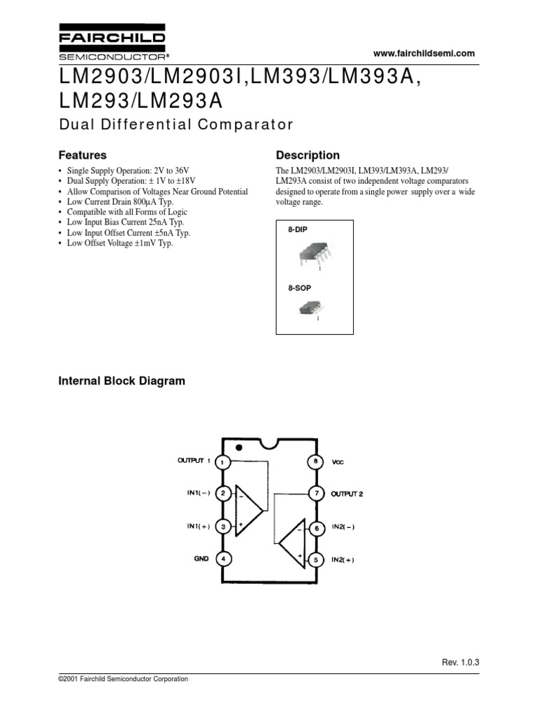 Datasheet LM393 | PDF | Electrical Engineering | Electricity
