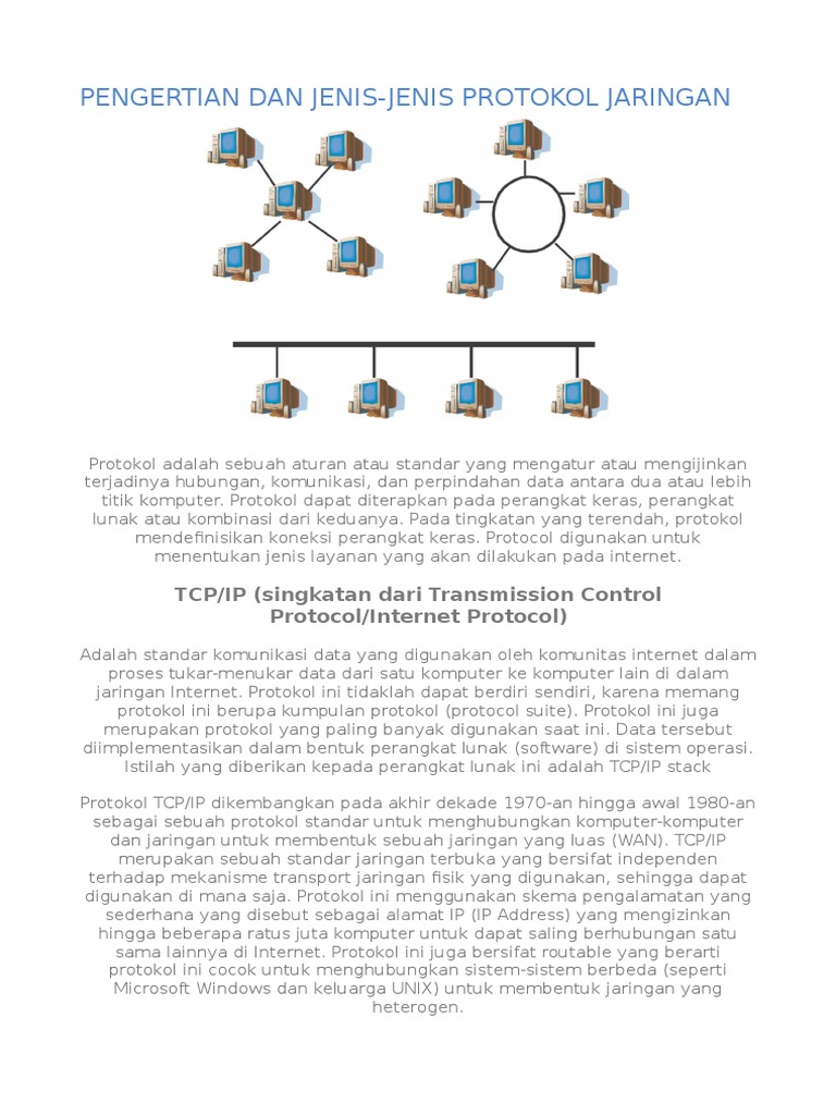 Protokol Pada Jaringan Komputer | PDF