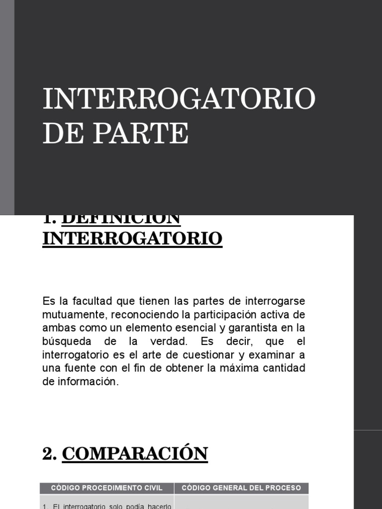 Interrogatorio de Parte - Colombia | PDF | Demanda judicial ...