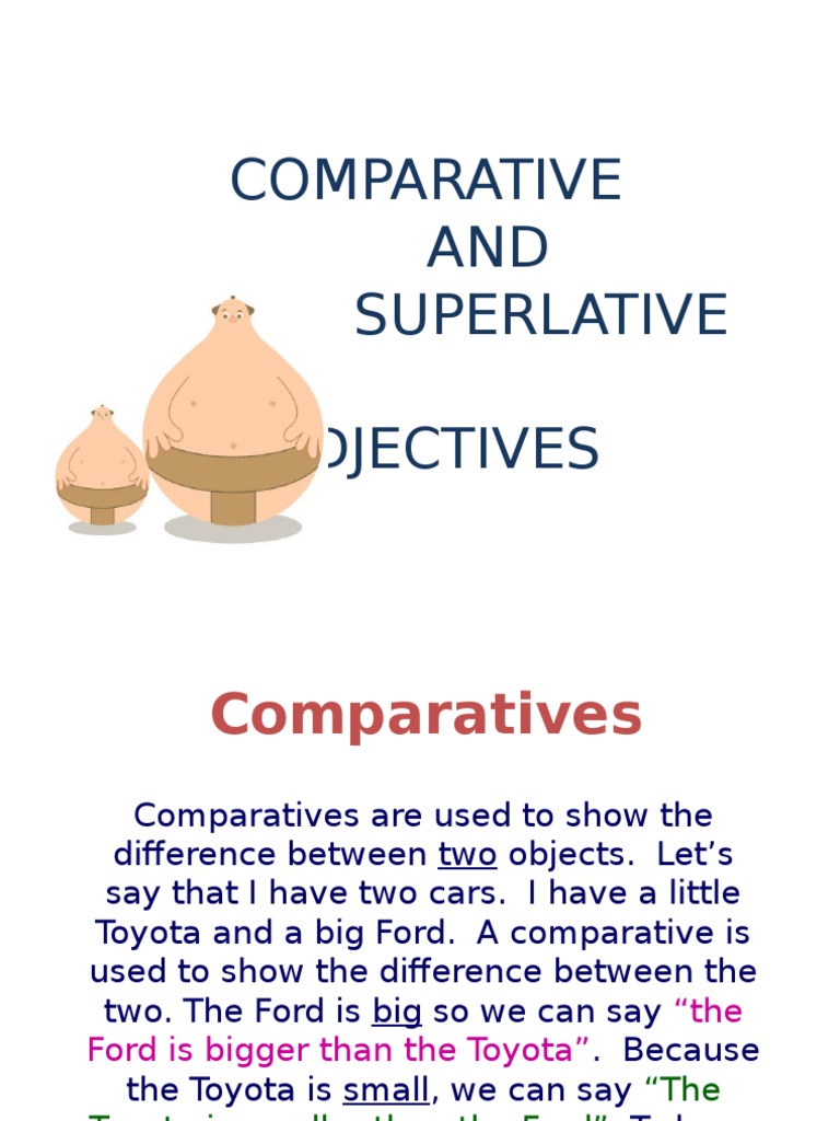 Comparative and Superlative Adjectives Presentation | PDF | Linguistic ...