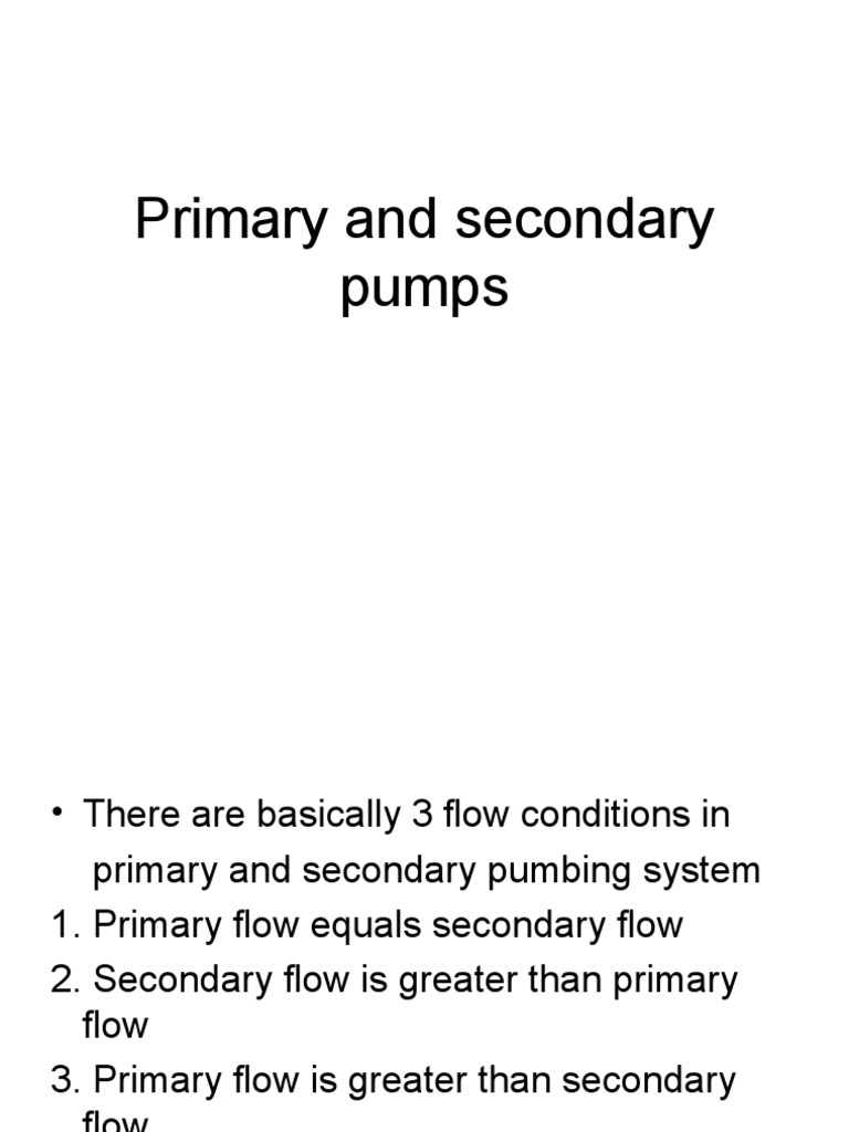 Primary vs Secondary Pumping in HVAC | PDF | Pump | Valve